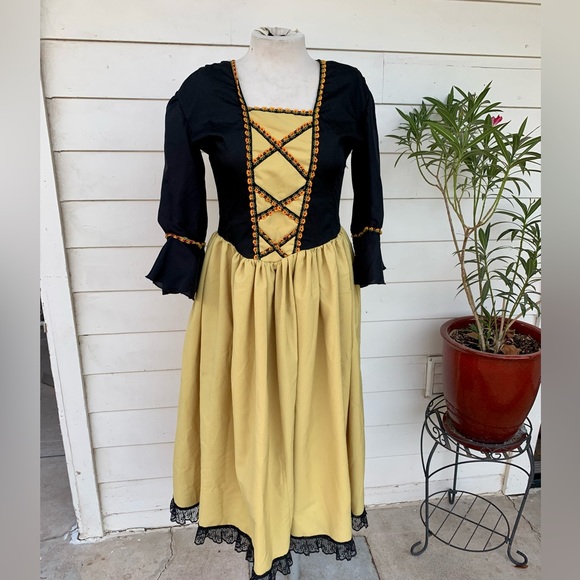 Vintage | Dresses | Vintage Primitive Colonial Medieval Hand Made Dress ...